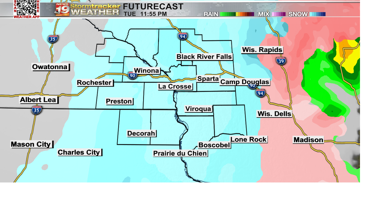 Don't let the spring-like weather fool you! Winter returns overnight ...