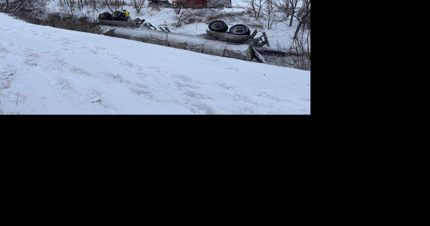 One injured, 3,000 gallons of milk spilled in Wednesday afternoon crash ...