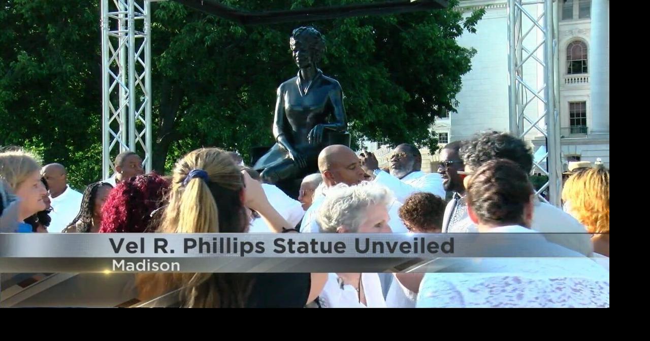 Historic sculpture of Vel Phillips unveiled at Wisconsin capitol ...