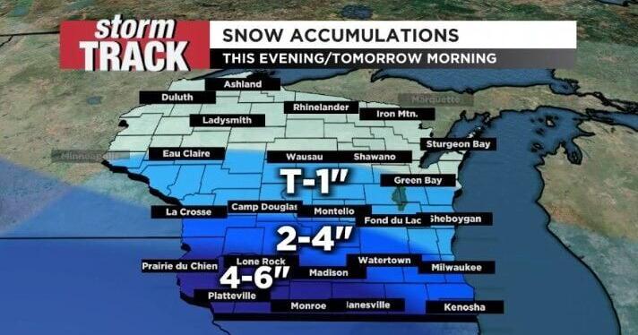 Tracking Snowfall Throughout Southern Wisconsin Tonight | 19 Storm ...