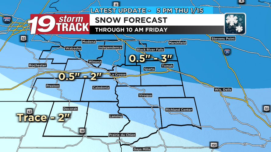 Snow likely early Friday morning with blustery winds | Top Stories ...