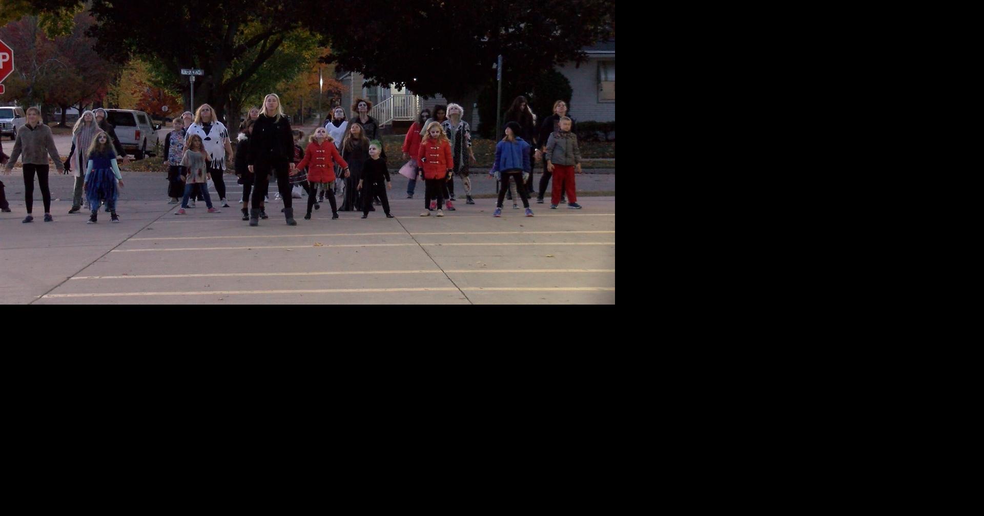 Zombie dancing troupe puts the final touches on their Thriller ...