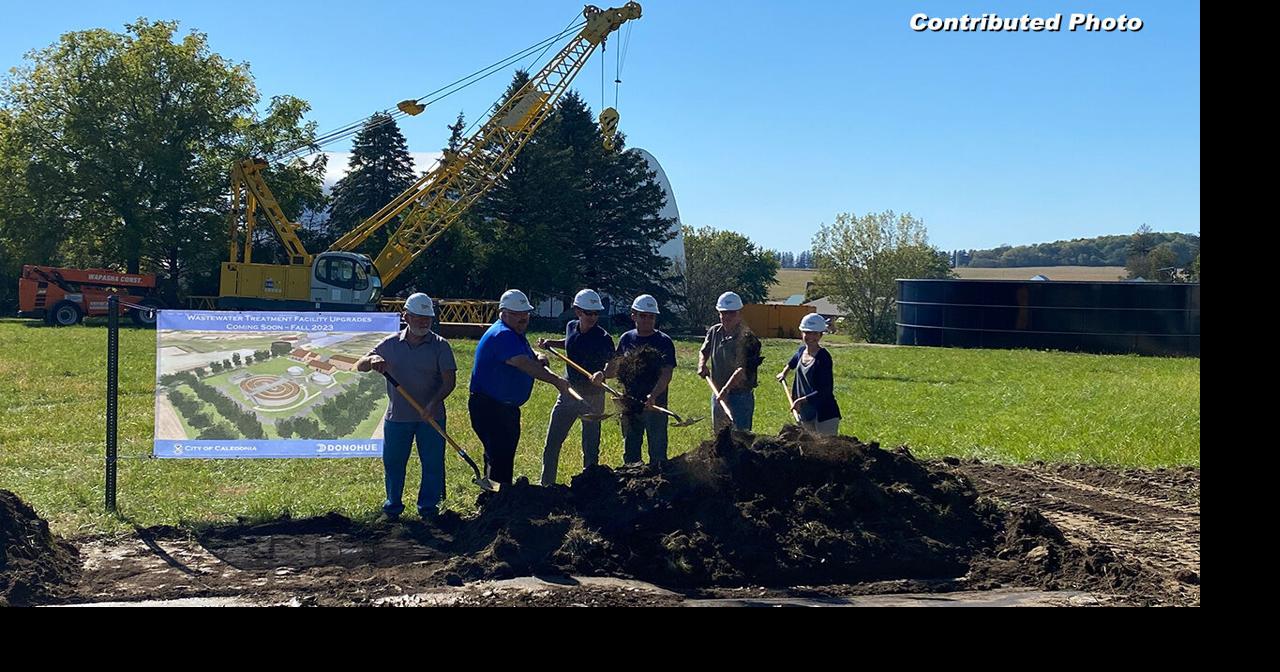Caledonia breaks ground on new wastewater facility | News | wxow.com
