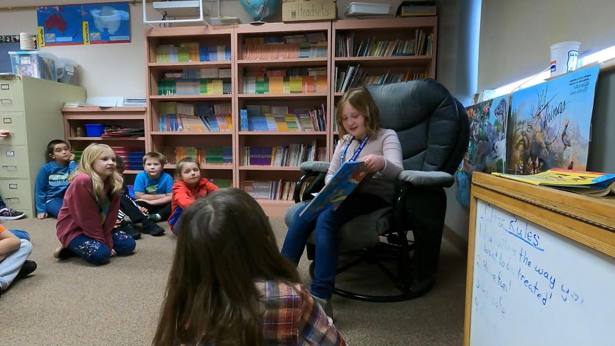A fun day at Southern Bluffs Elementary as a second grader takes on the ...