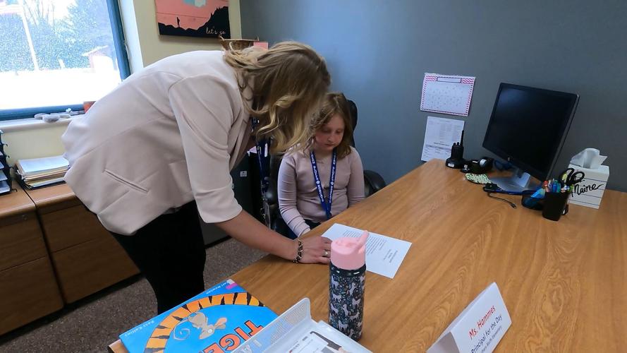 A fun day at Southern Bluffs Elementary as a second grader takes on the ...