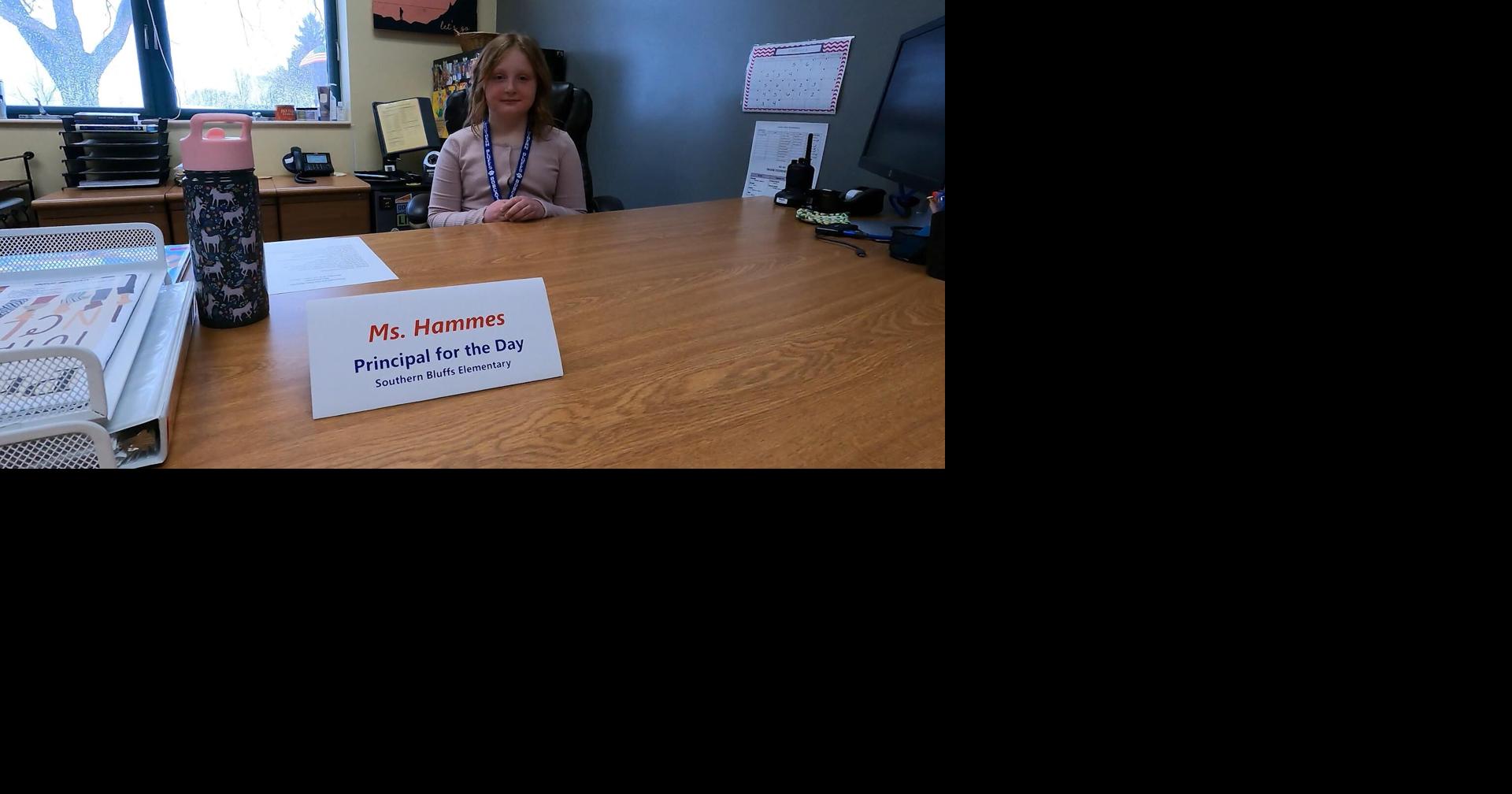 A fun day at Southern Bluffs Elementary as a second grader takes on the ...