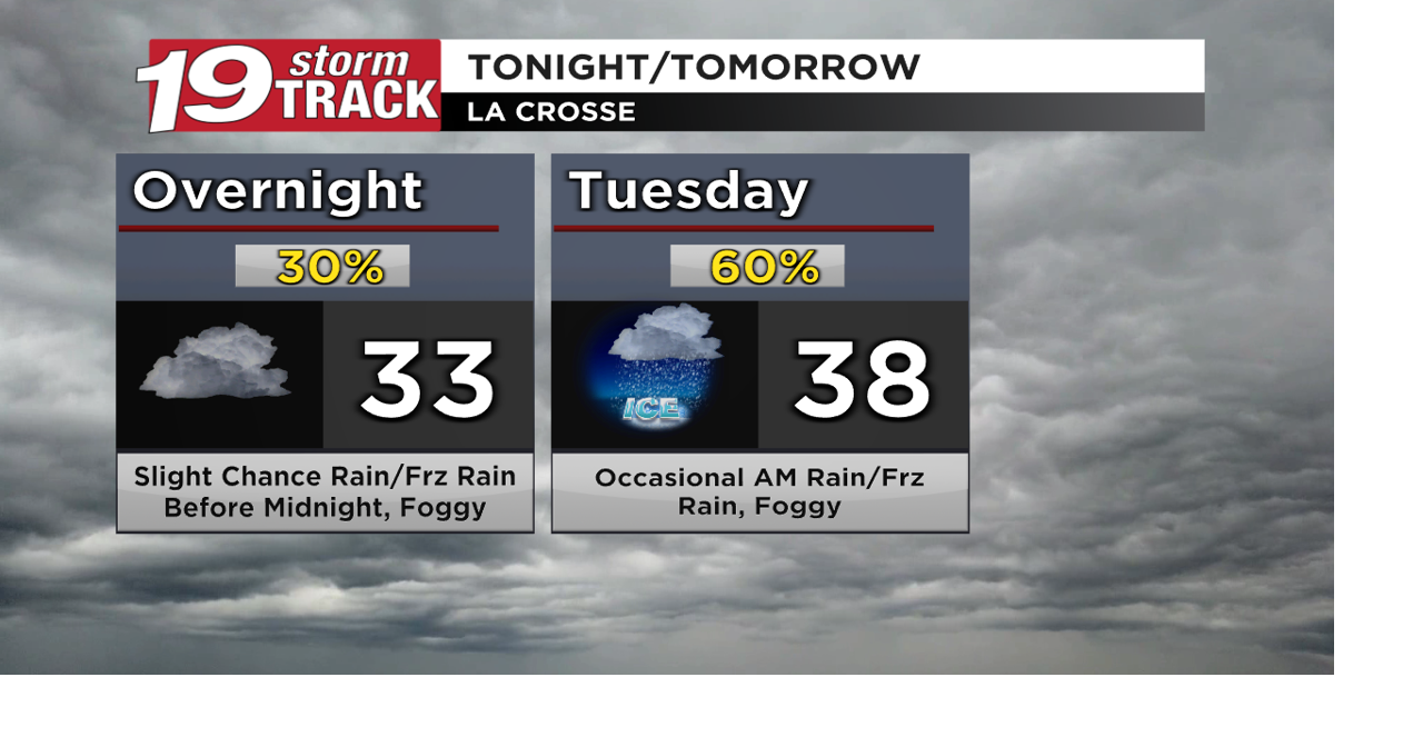 Rain and patchy fog Tuesday morning with a chance of freezing rain ...