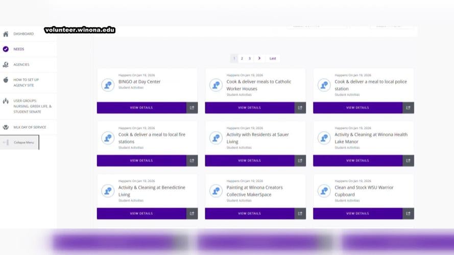 Winona State students mark MLK Day with community service projects ...