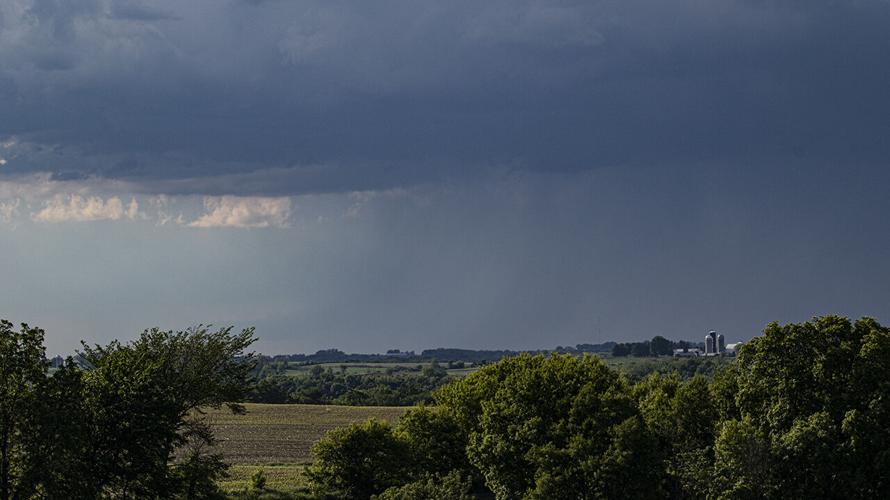 isolated thunderstorms
