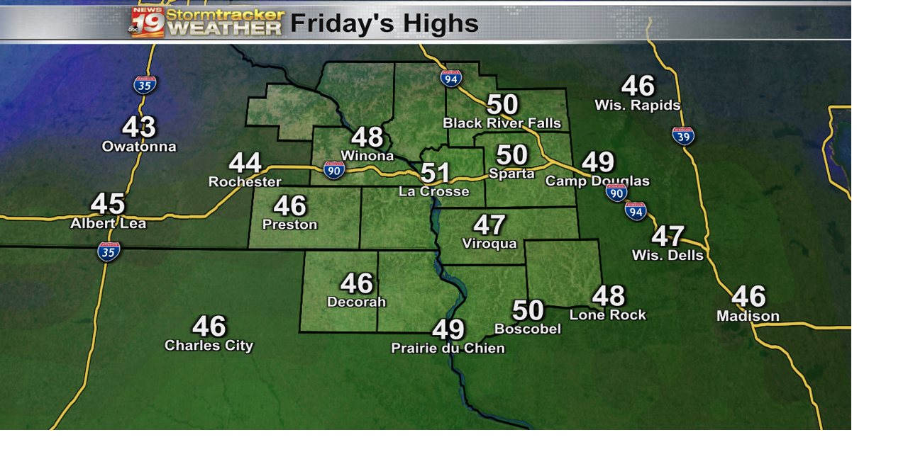 Weekend Outlook | 19 Storm Track Weather | wxow.com