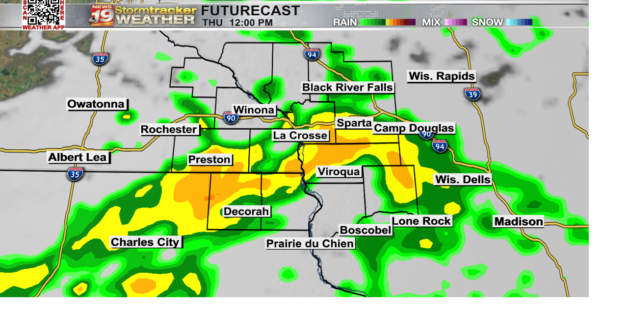 Cooler with more unsettled rain chances | 19 Storm Track Weather | wxow.com