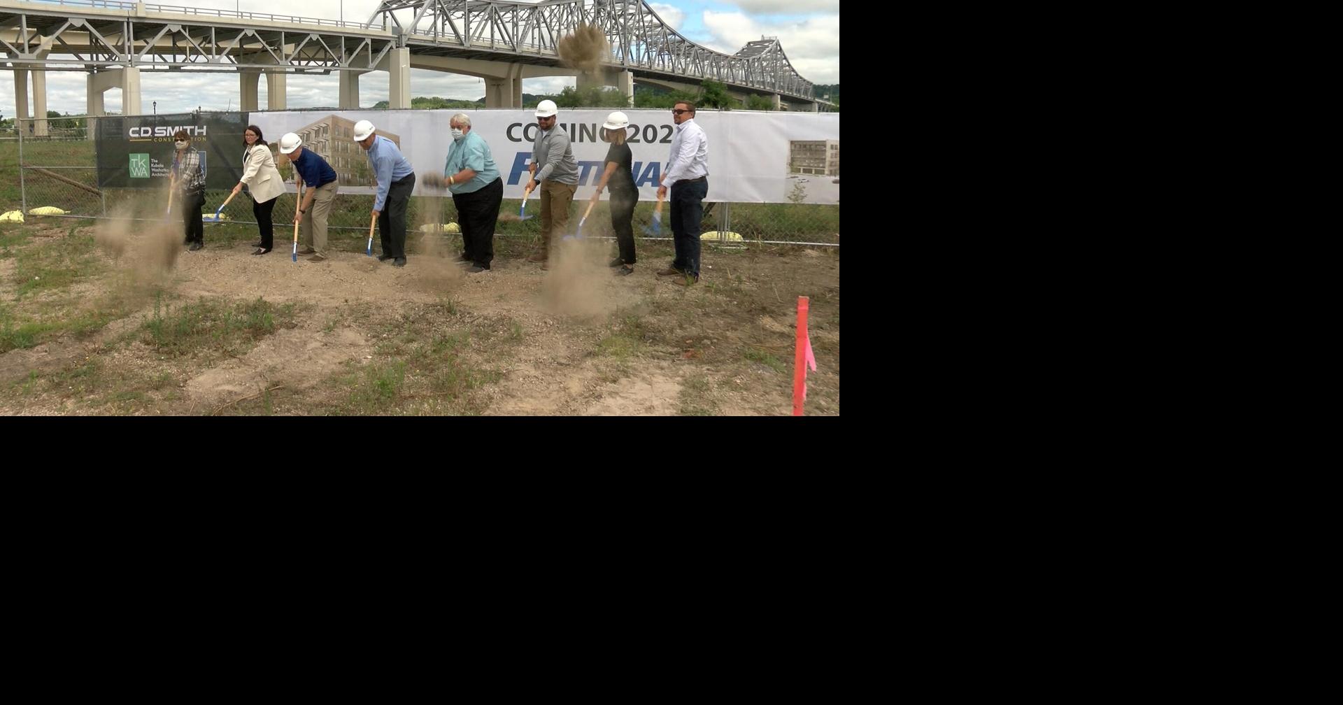 Fastenal breaks ground on new downtown office building | News | wxow.com