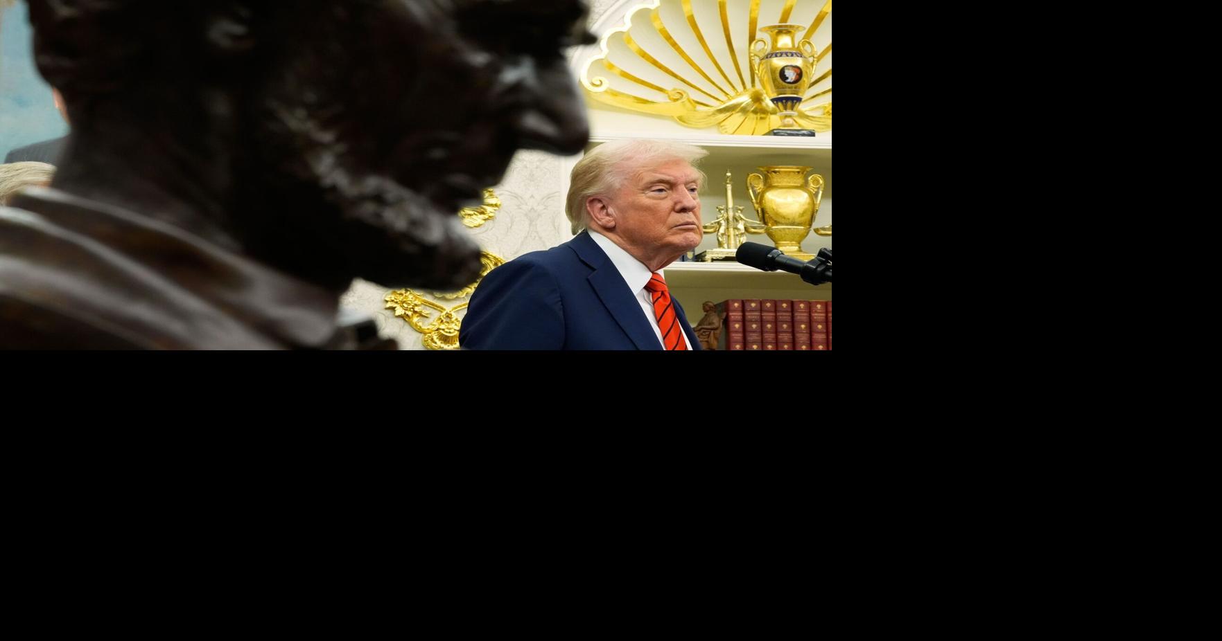 Trump reveals renovated Lincoln Bedroom bathroom as his White House ...