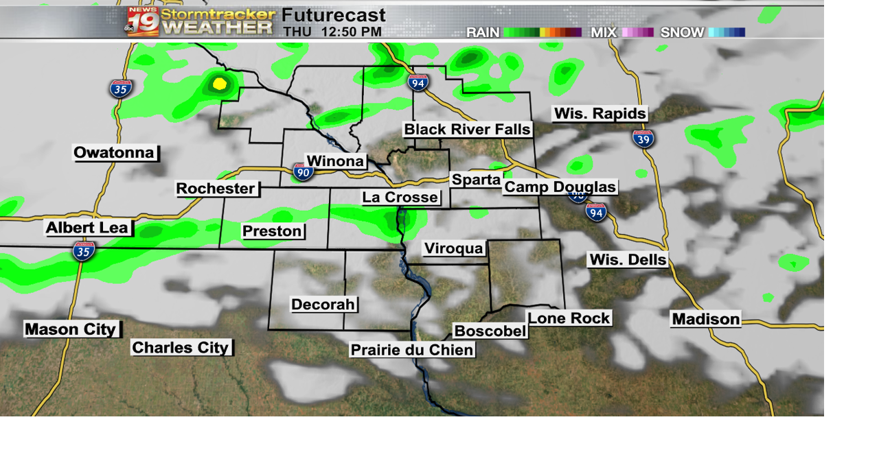 Mid-week warm up gives us sunshine and warm highs ahead of showers to ...