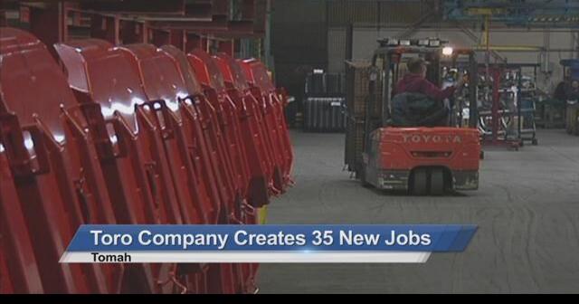 More jobs coming to Tomah Toro plant | News | wxow.com