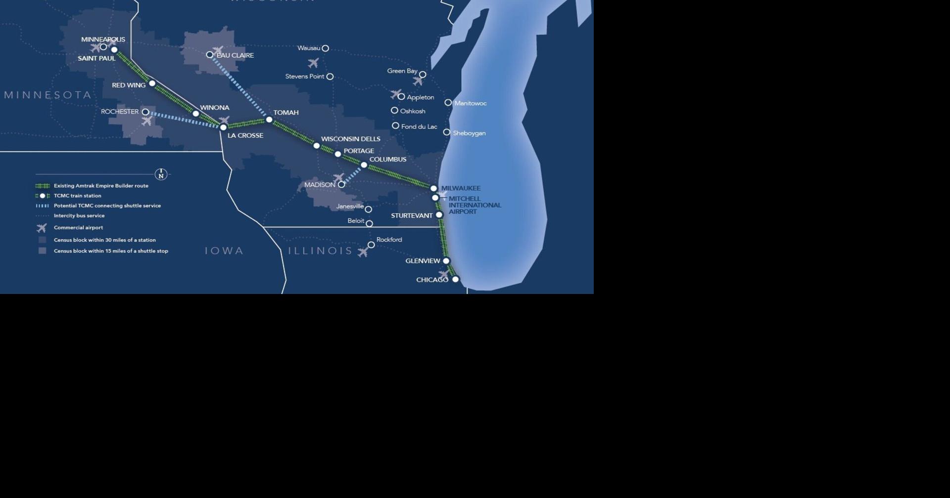 New passenger train through Wisconsin to connect Chicago to the Twin ...