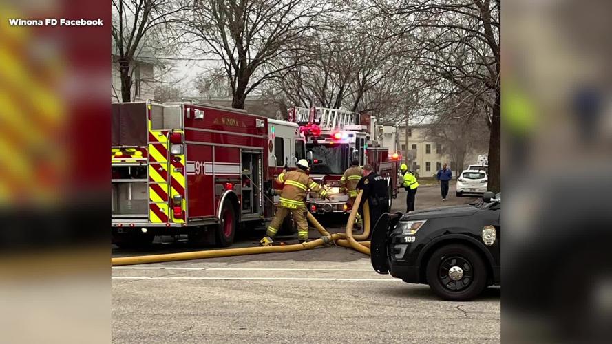 Crews respond to a possible explosion and fire in Winona | News | wxow.com