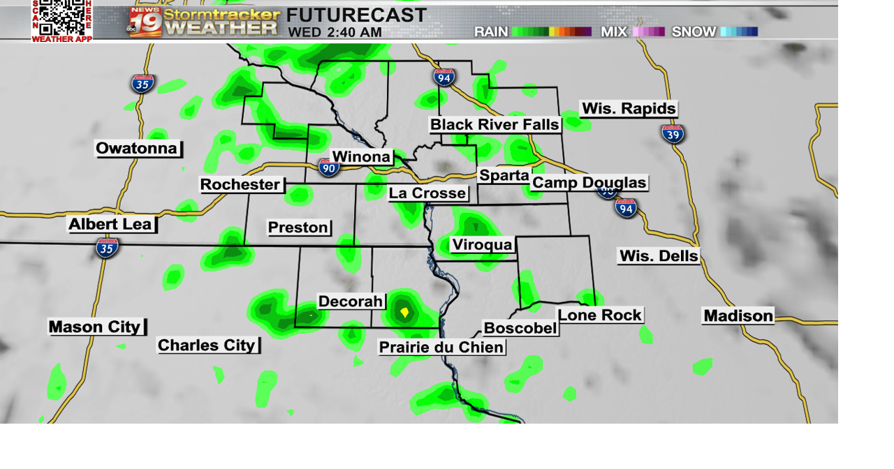 Seasonable highs with rain returning Tuesday night | 19 Storm Track ...