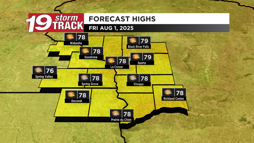 Air quality continues to be poor; Highs back in the 80s this weekend ...