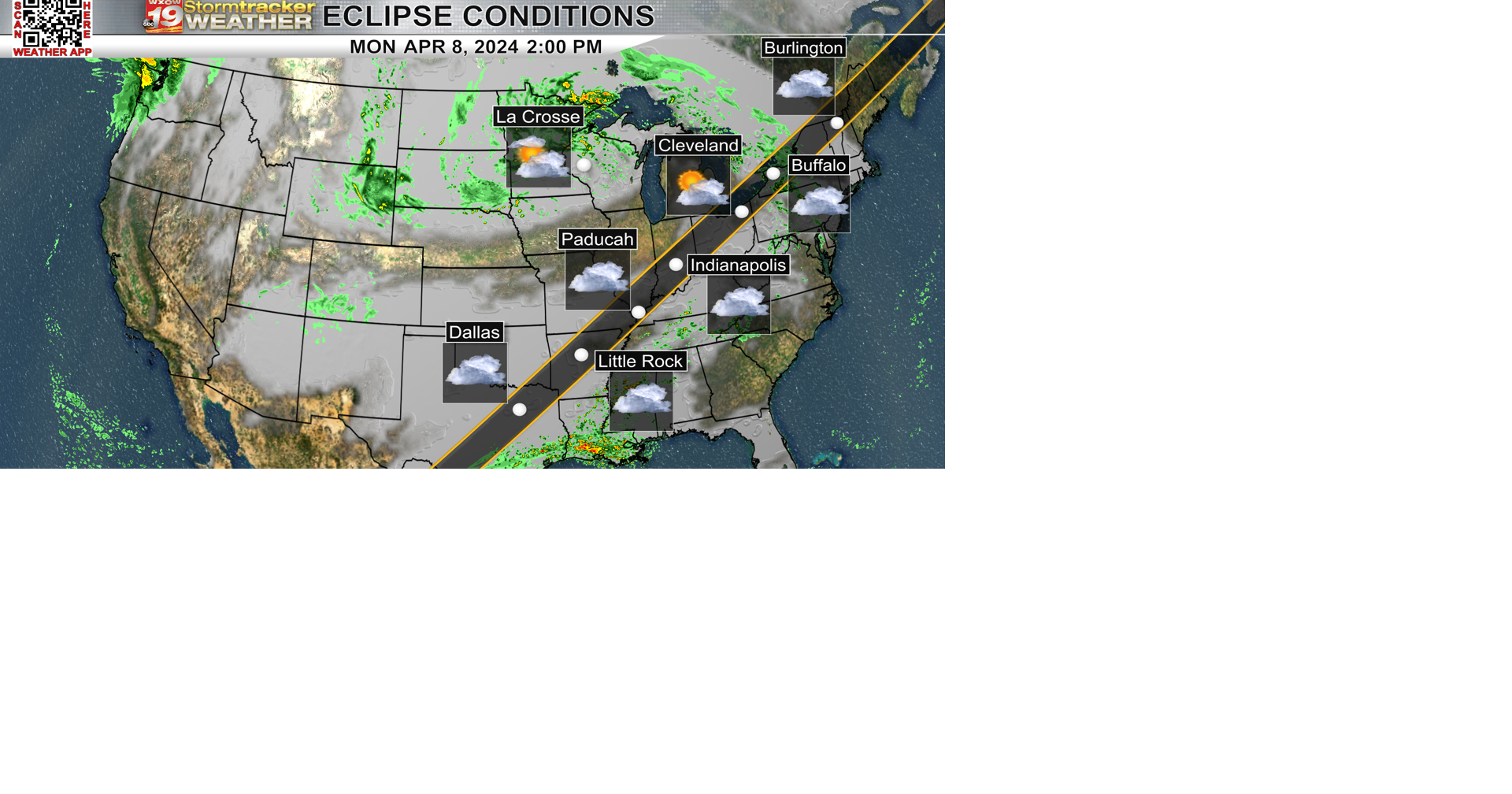 Western Wisconsin unable to see the eclipse as cloudy skies and rain ...
