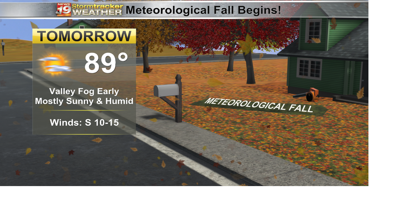 Warm, muggy conditions on tap for the start of Meteorological fall | 19 ...