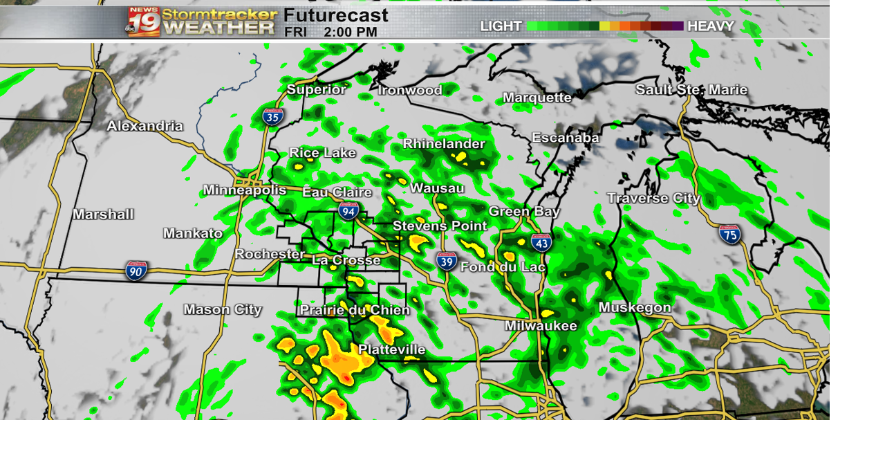 Labor Day weekend starts cool and rainy | Weather Now | wxow.com