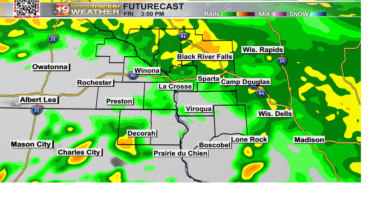 A few more rain chances spill into the weekend | Weather | wxow.com