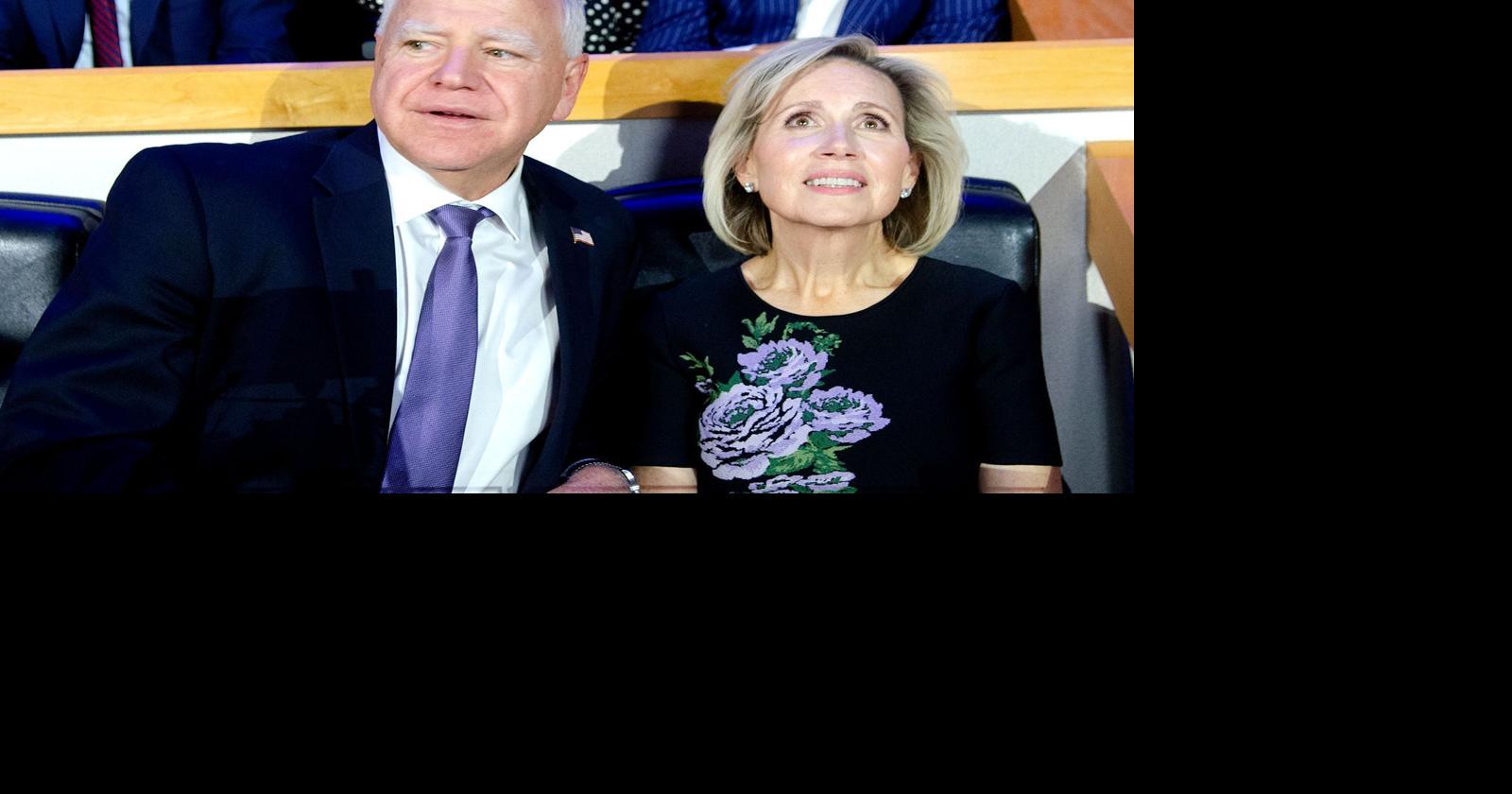 Gwen Walz at debate watch party in La Crosse; Gov. Walz in WI on ...