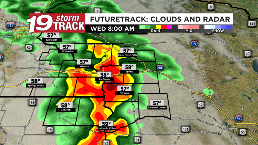 Chance of rain Tuesday morning; More Showers on Wednesday | Top Stories ...