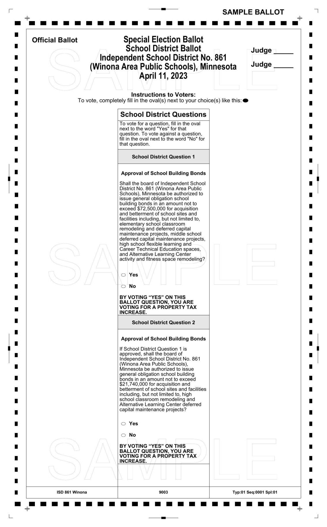Winona voters at the polls for $94M referendum questions | Top Stories ...