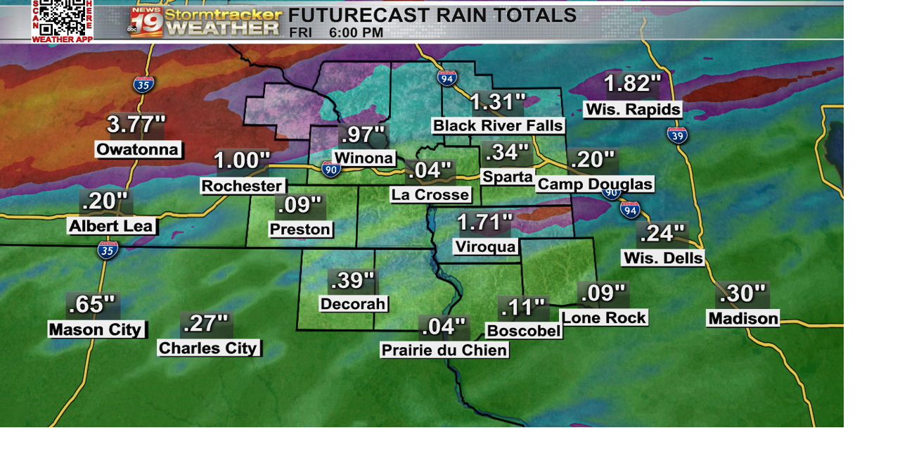 Scattered rain chances for Thursday and more chances throughout the ...