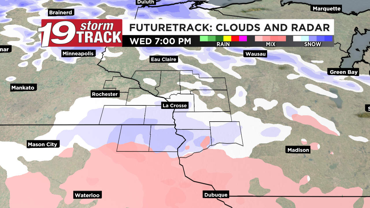 Tracking snow and freezing drizzle for the second half of our Wednesday ...