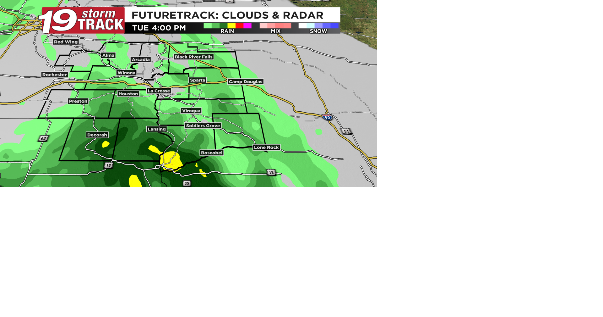 Cloudier skies and a few showers possible for some today | 19 Storm ...