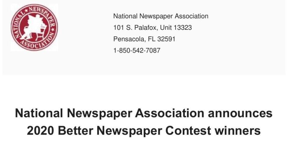 The Wyoming Press Association was awarded the first annual “Best of NNA ...