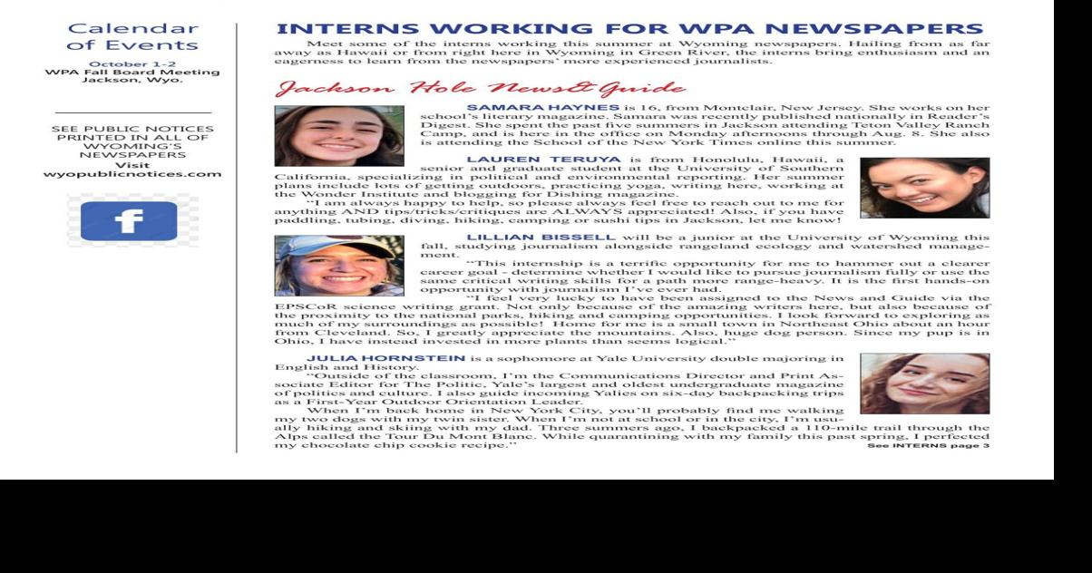 WPA July 2020 Bulletin | Ebulletin Archives | wyopress.org