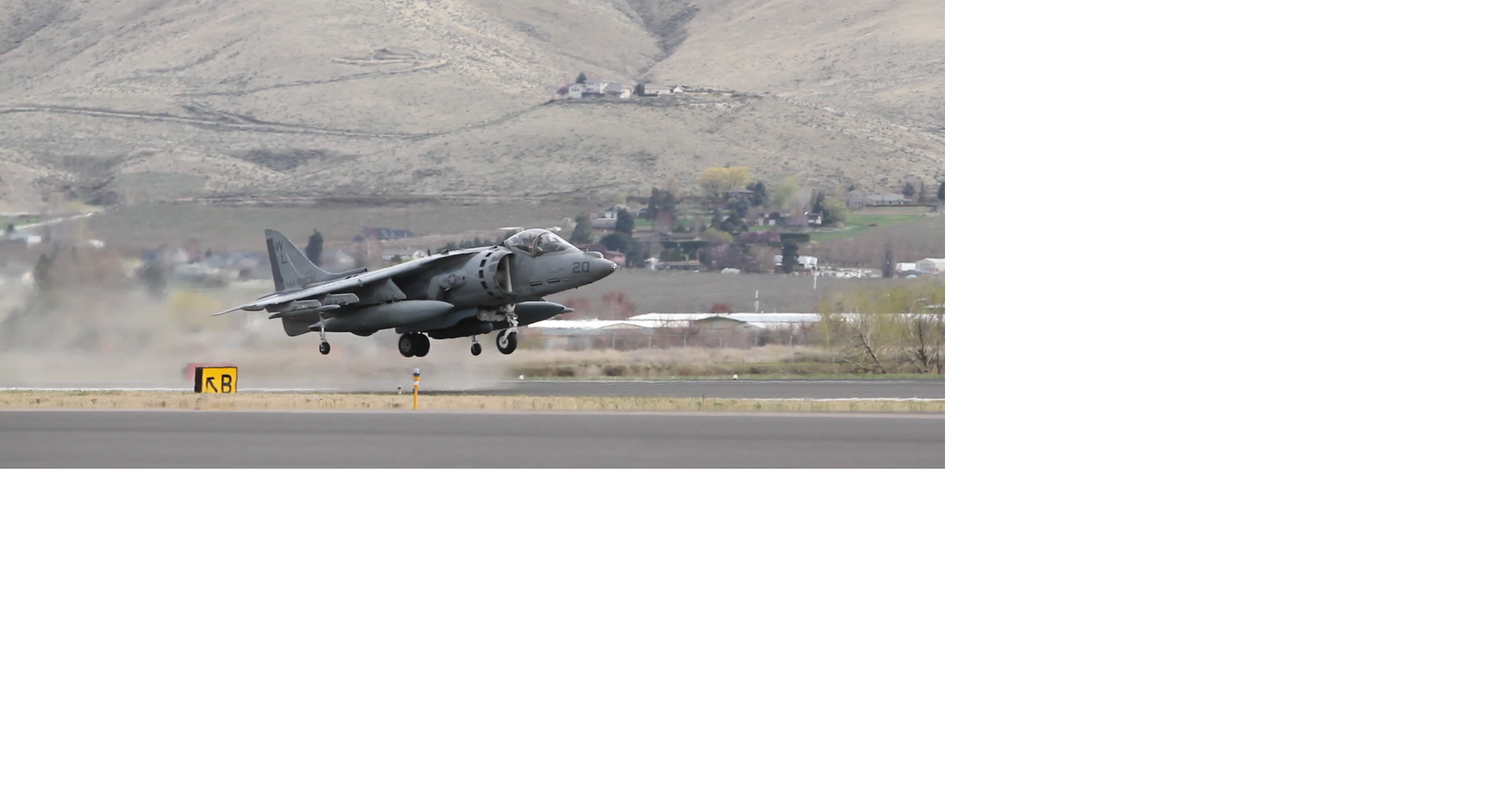 After repairs, Marine Corps Harrier jets take off for home | Local ...