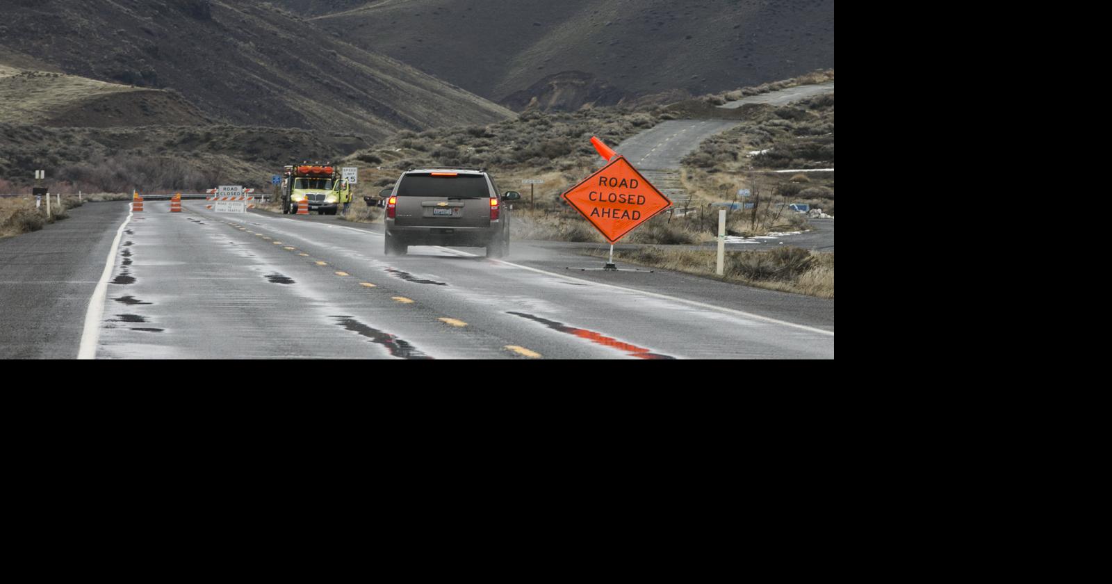 Rock slide closes highway near Roza Dam for most of day | Local ...