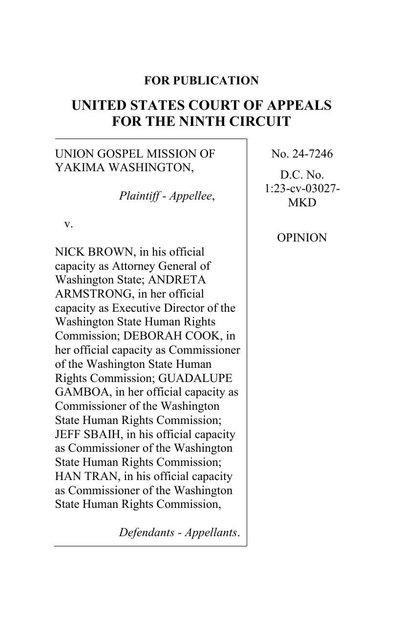 Court ruling backs faith-based hiring practices by the Yakima Union ...