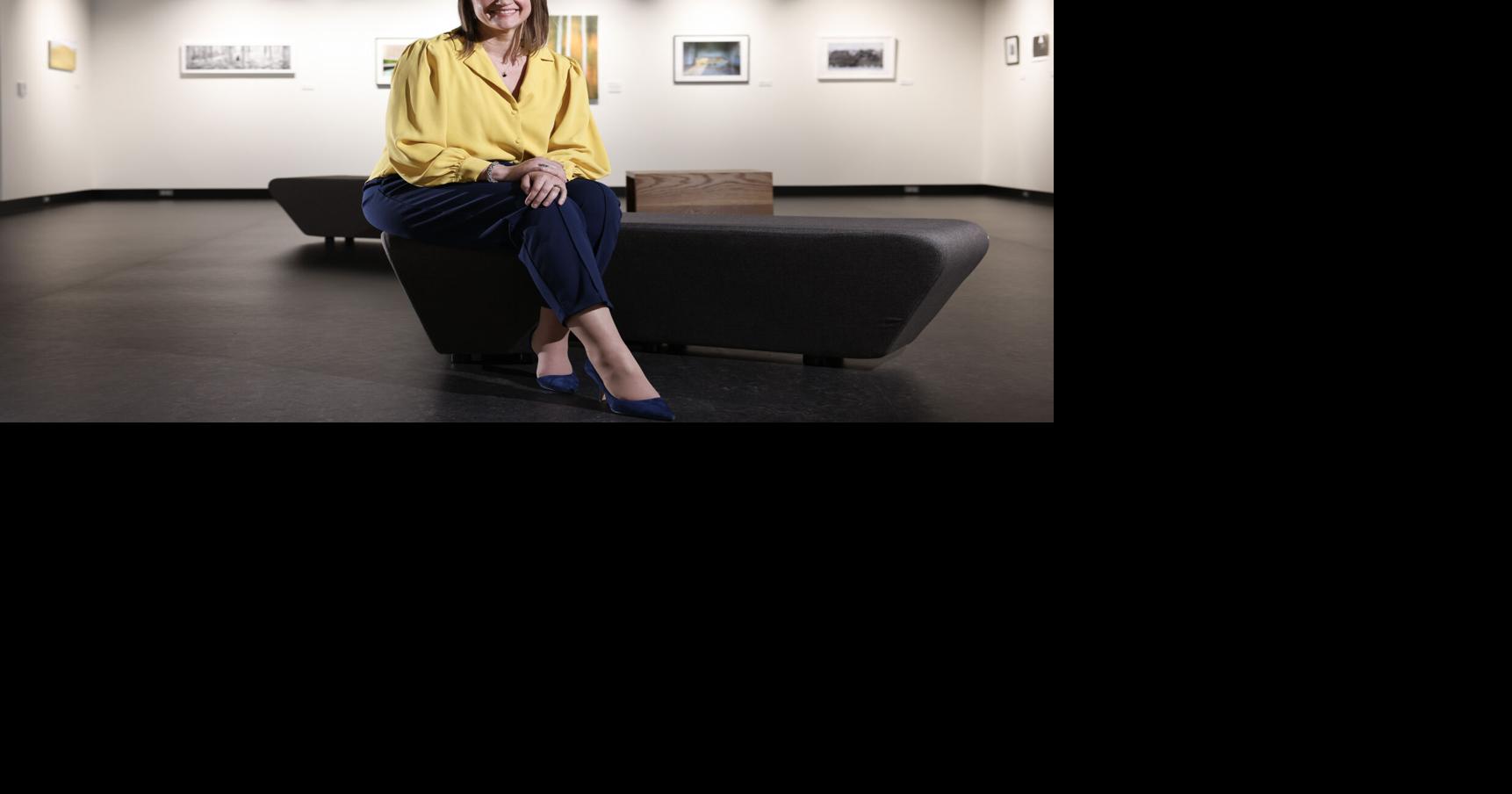 Larson Gallery interim director Freya Liggett is helping prepare for ...