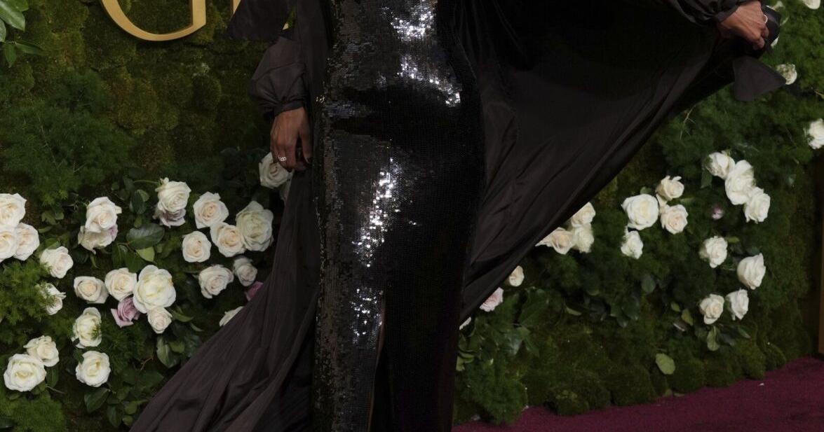 Dramatic capes sweep the Golden Globes red carpet | Entertainment ...