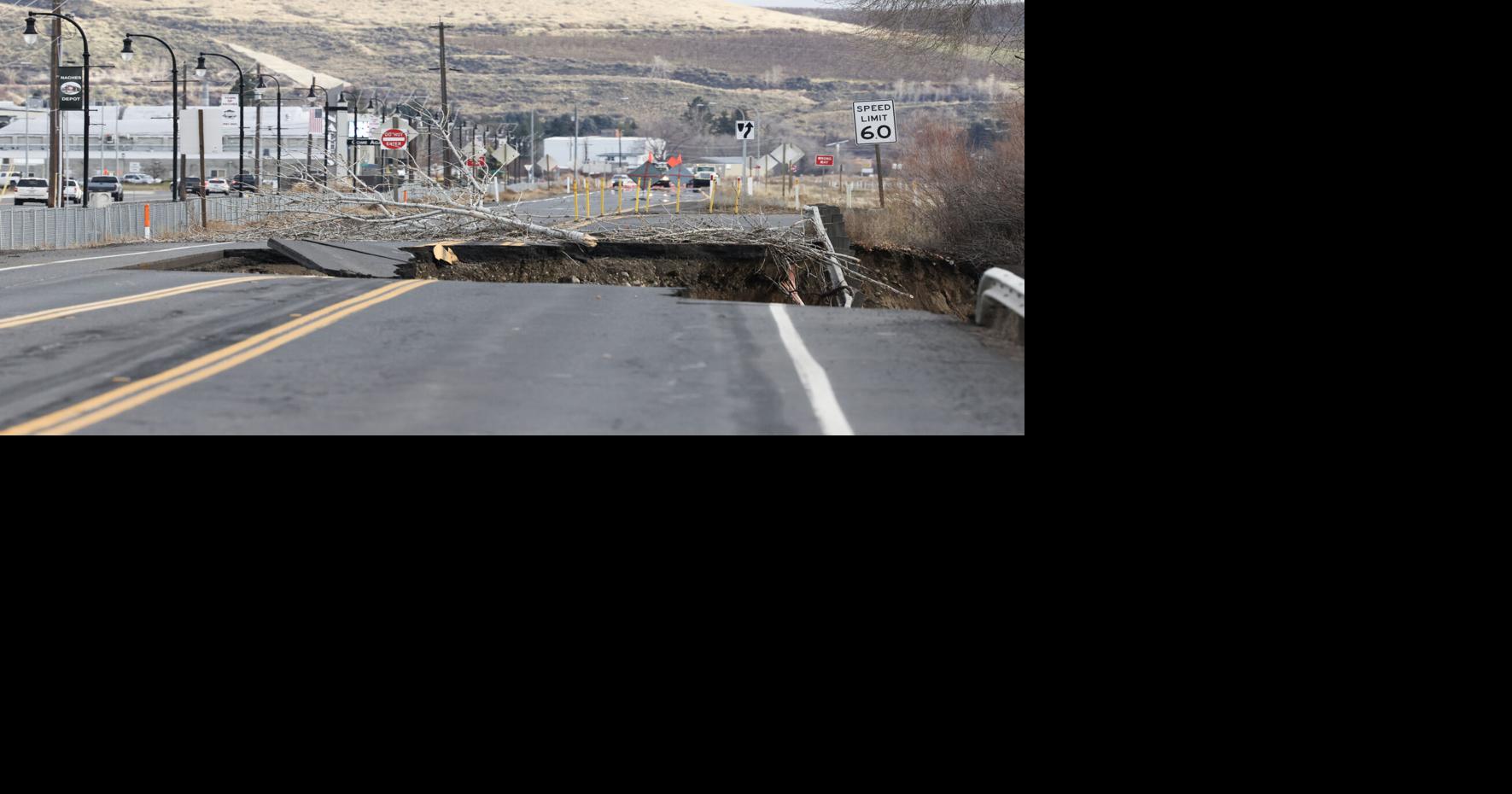 Flooding washes out part of U.S. 12 near Naches | Weather ...