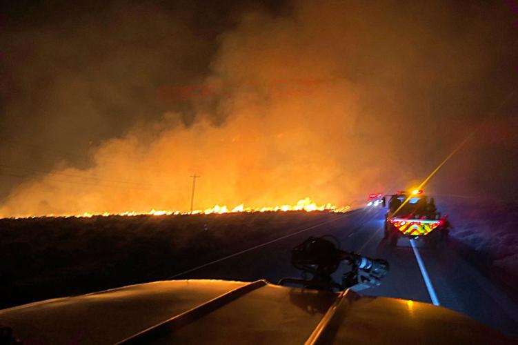 Grant County wildfire triples in size overnight, leading to more ...