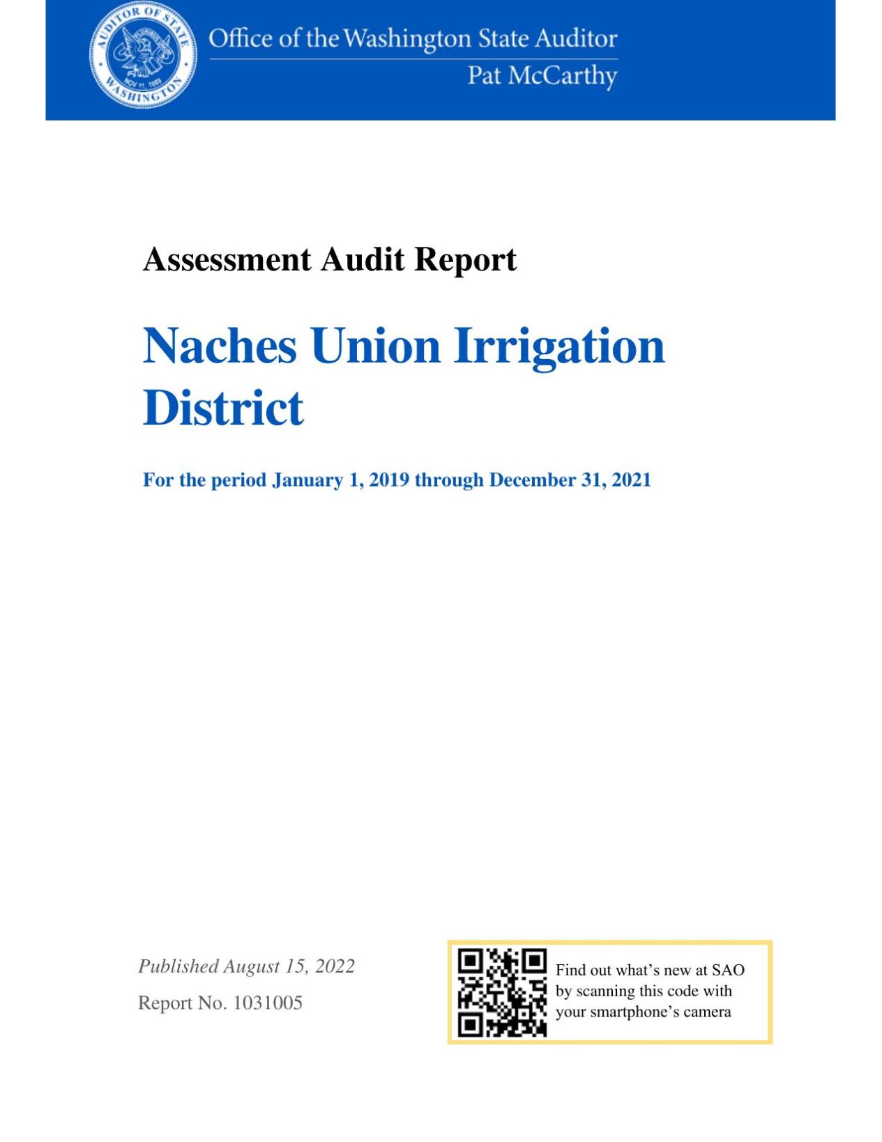 Naches Union Irrigation District audit | | yakimaherald.com