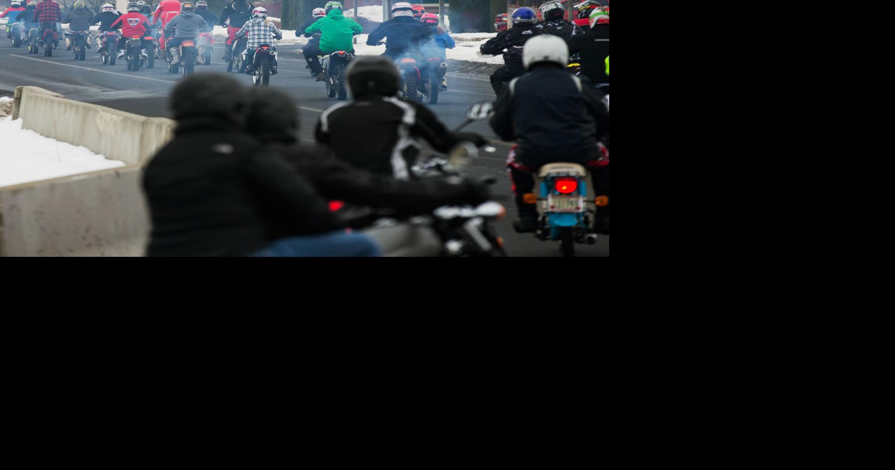 Photos: Motocross group honors Kyle Corbin in procession through Yakima ...