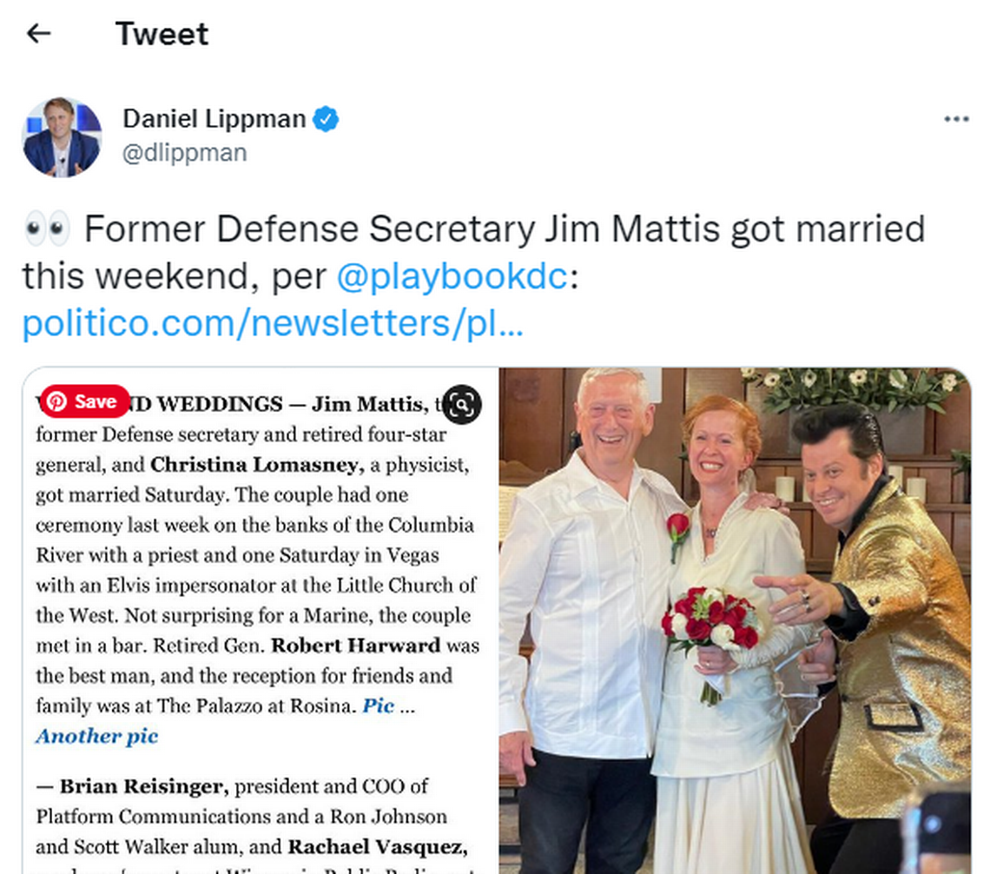 Gen. James Mattis married Richland physicist Christina Lomasney ...