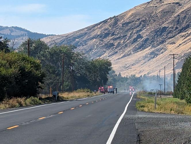Update: Crews contain brush fires near Highland and Naches | Local ...