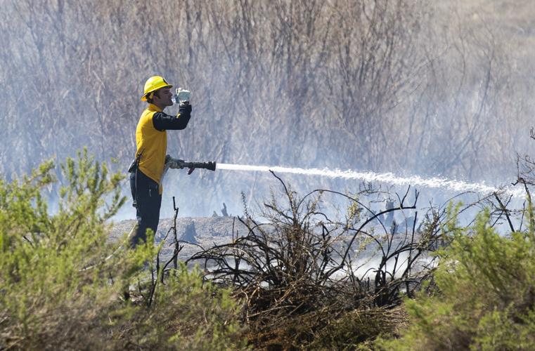 Small brush fire extinguished east of Moxee | Local | yakimaherald.com