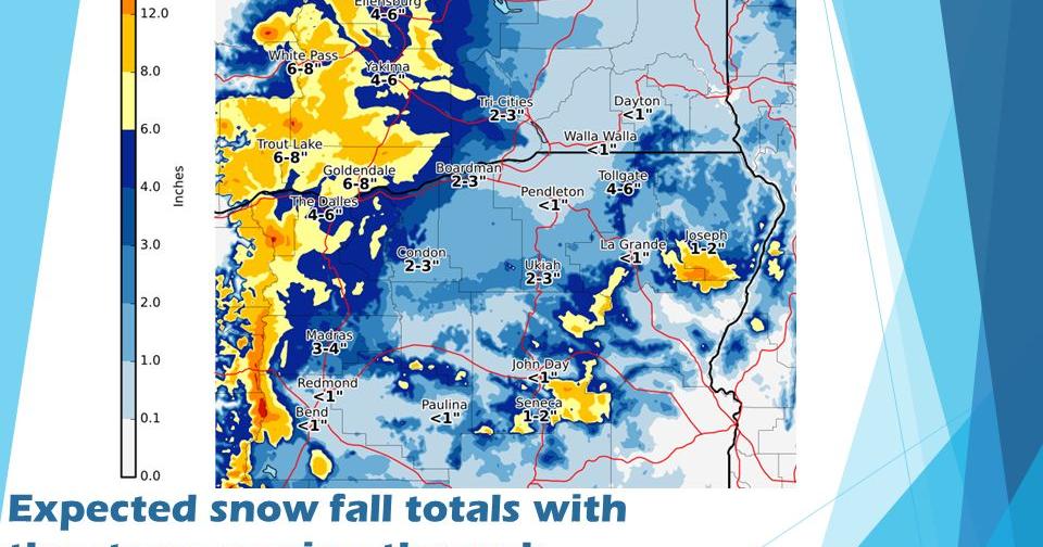 Winter storm warning in effect for Yakima Valley; 3 to 6 inches of snow ...