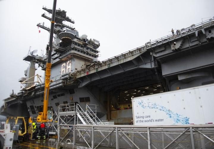 Watching the USS Nimitz return to WA, likely for the final time ...