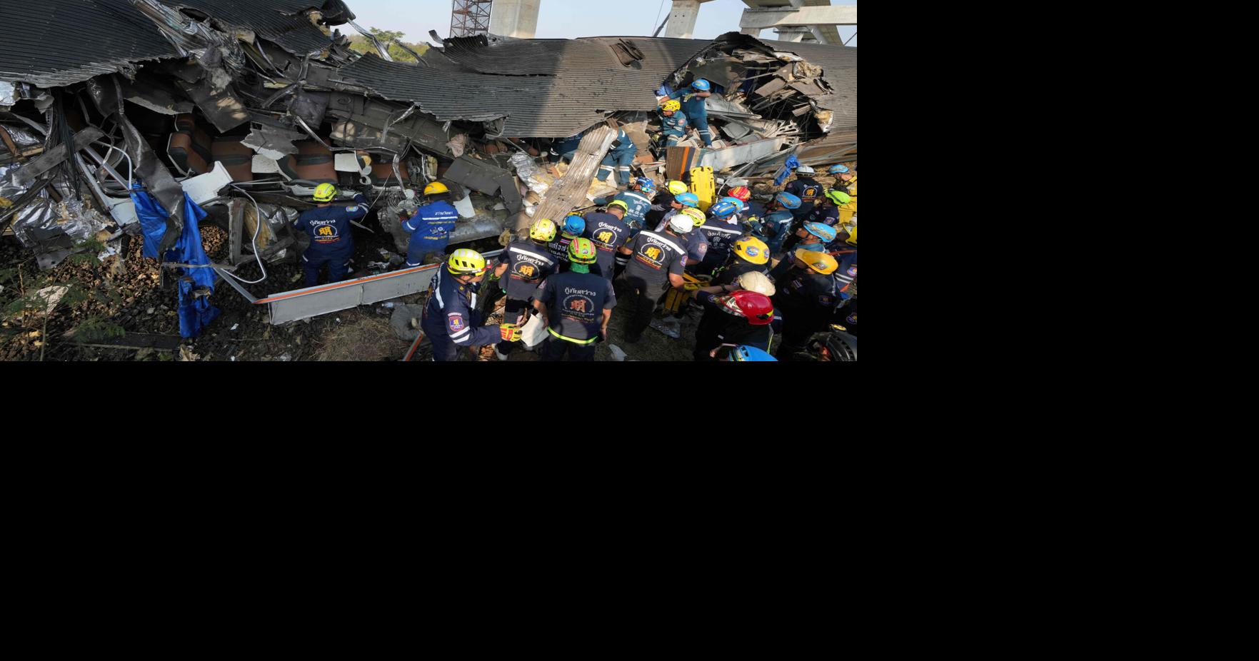 Photos show rescue work after train derailment in Thailand | World ...